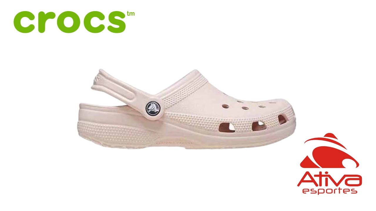 Sandália Crocs Classic Feminina 10001-6UR - YouTube