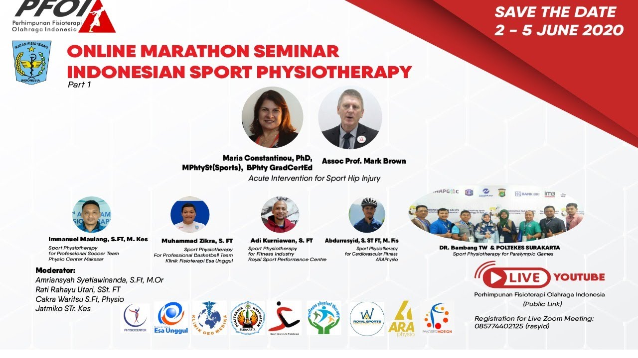 ONLINE SEMINAR PFOI 2 JUNI 2020: Fisioterapi Olahraga pada Sepak Bola ...