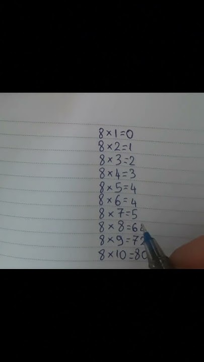 multiplication table - YouTube