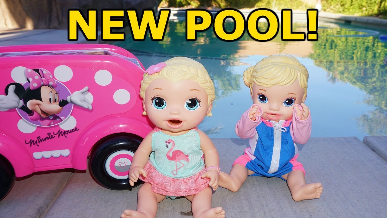BABY ALIVE Swims In New Pool At The New House! - YouTube
