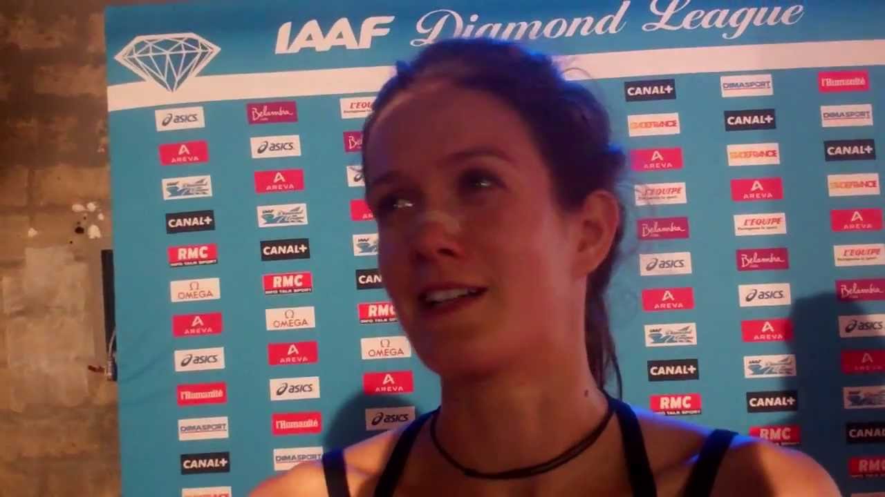Kate Grace After Going Sub 2:00 in 800m For First Time in Paris - YouTube