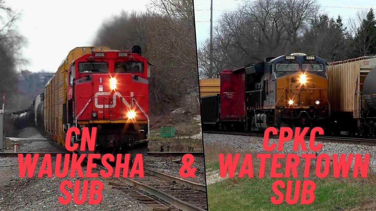 Railfanning CN's Waukesha sub and a few trains on CPKC's Watertown sub ...