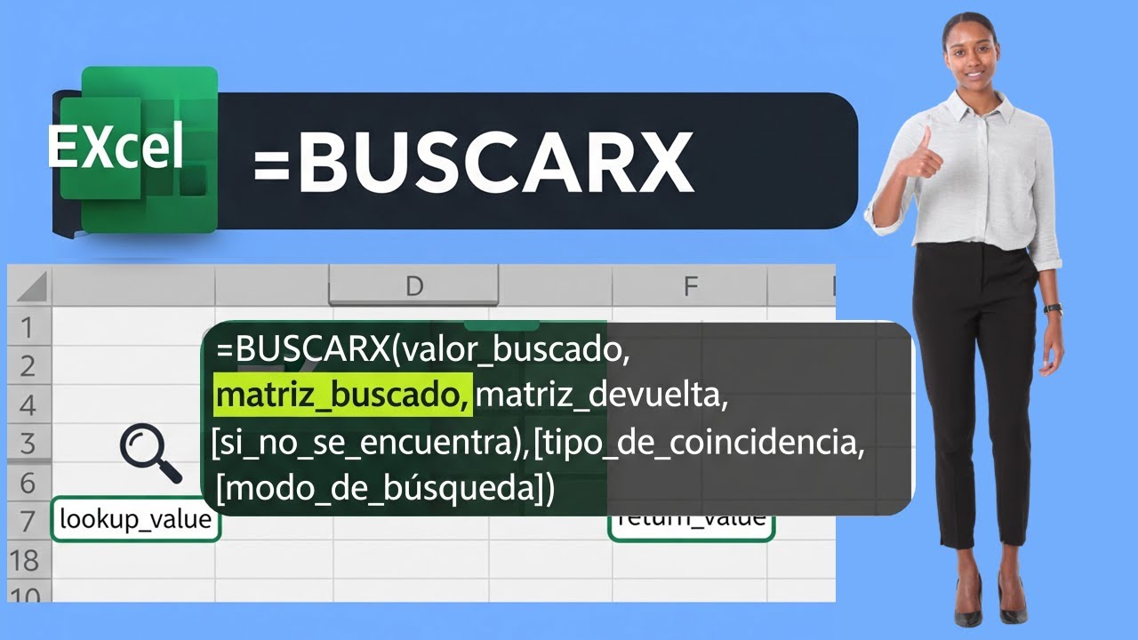 BUSCAR DATOS CON LA FUNCIÓN BUSCAR X EN EXCEL - YouTube