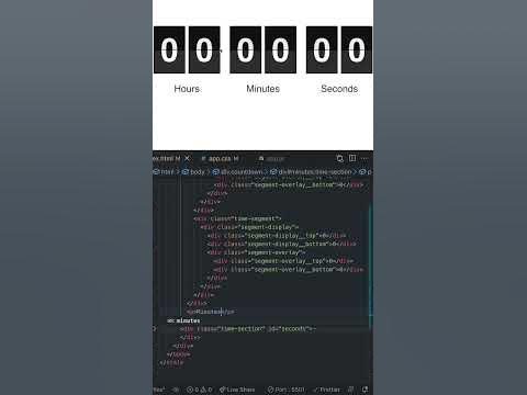 Code a Flip Clock countdown timer with HTML,CSS & JavaScript - YouTube