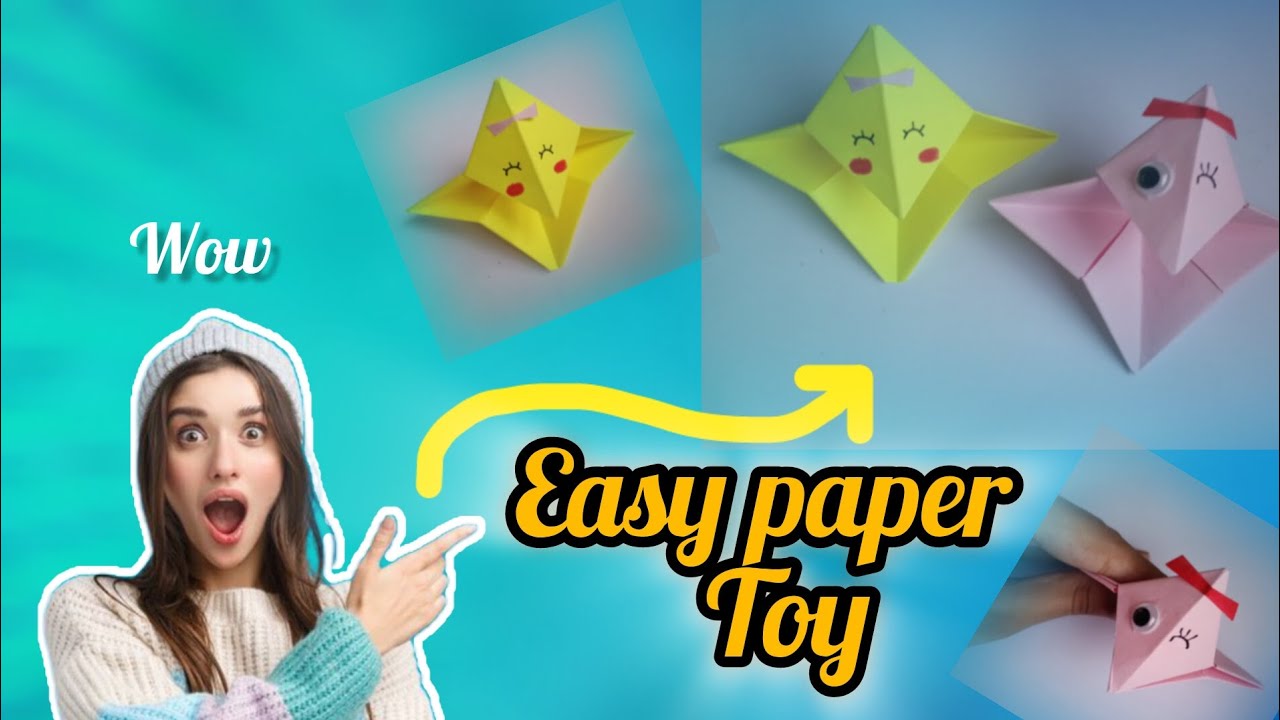 Easy paper toy||step by step||How to make a paper toy||easy crafts for ...