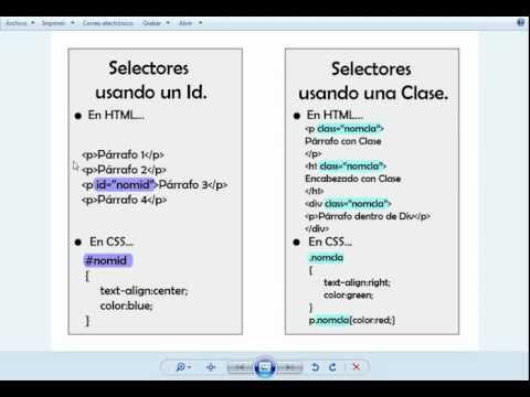 Diseño y desarrollo web│ruth pardo: COMO USAR CLASES E ID EN CSS