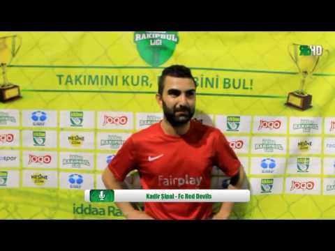 Kadir Şipal - Fc Red Devils Maç Sonu Röpörtaj / İZMİR/ iddaa Rakipbul Ligi 2016 Açılış Sezonu