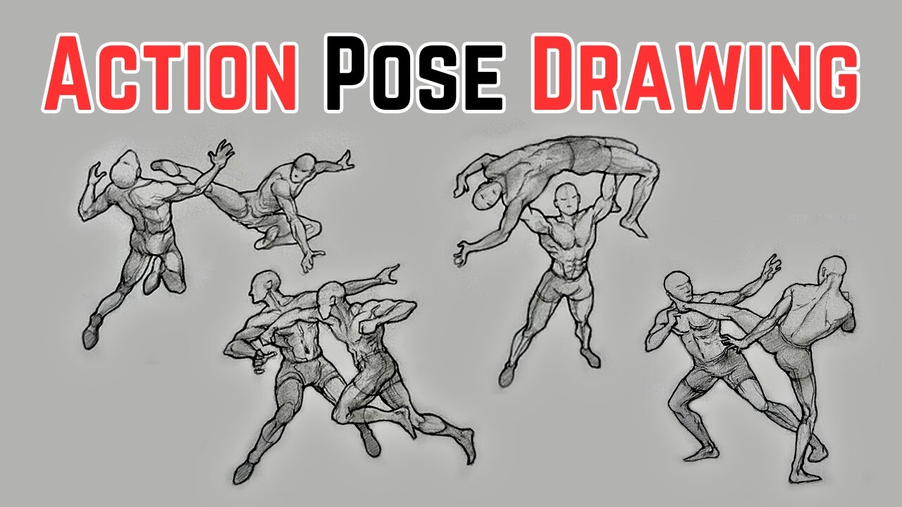The ABSOLUTE BEST Way to Draw EPIC Two-Person Action Scenes - YouTube
