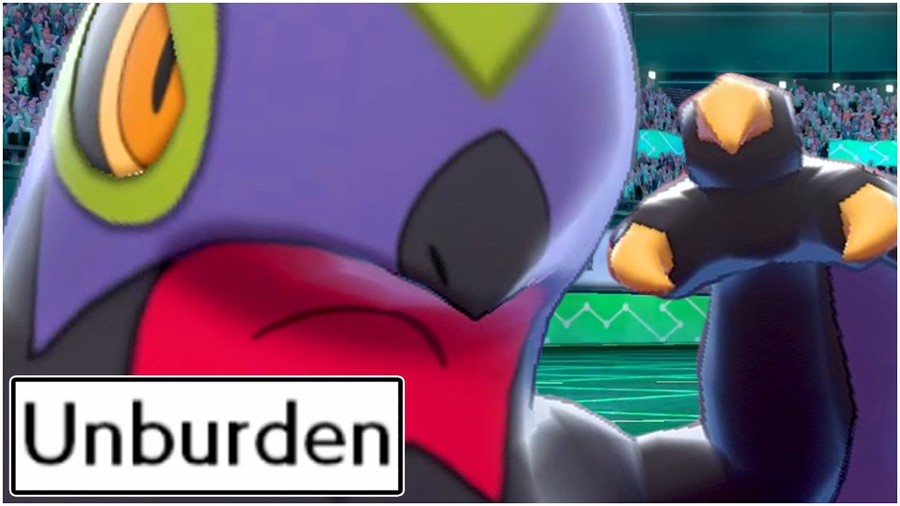 FULL UNBURDEN ABILITY POKEMON TEAM ! ( SHINY HAWLUCHA UNBURDEN ) - YouTube