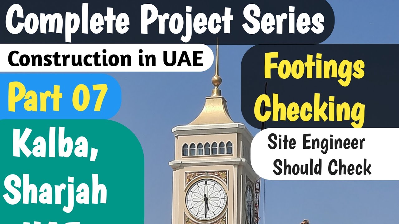 Footing Checking in uae | Uae site work | how to check steel of ...