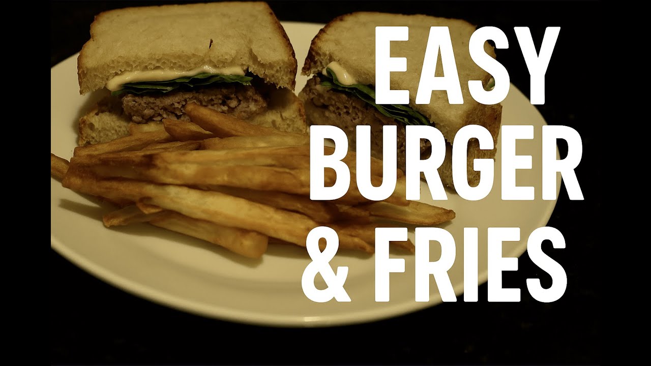 Elevated Burger & Fries at Home 🍔🍟 | Easy Weeknight Dinner - YouTube