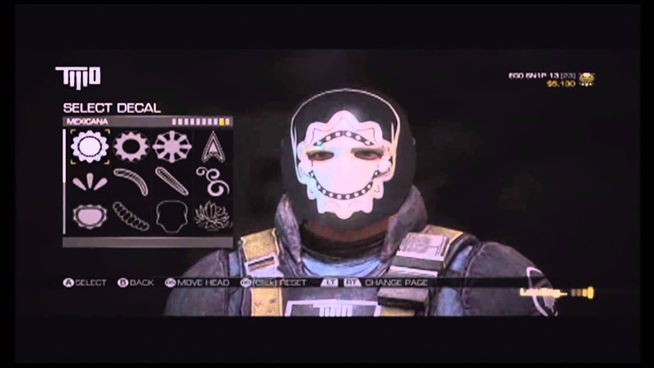 army of two the devils cartel mask creator w/ commentary - YouTube