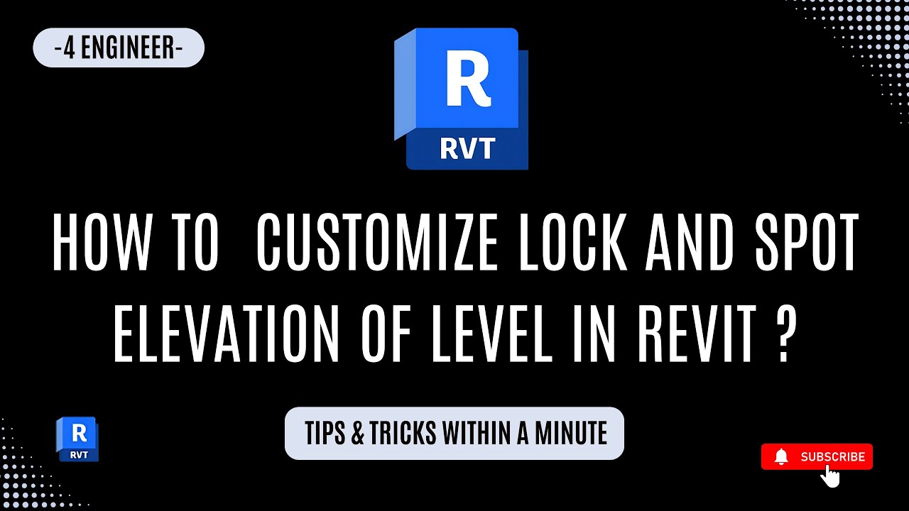 How to Customize Lock and Spot Elevation of Level in Revit l Quick And ...