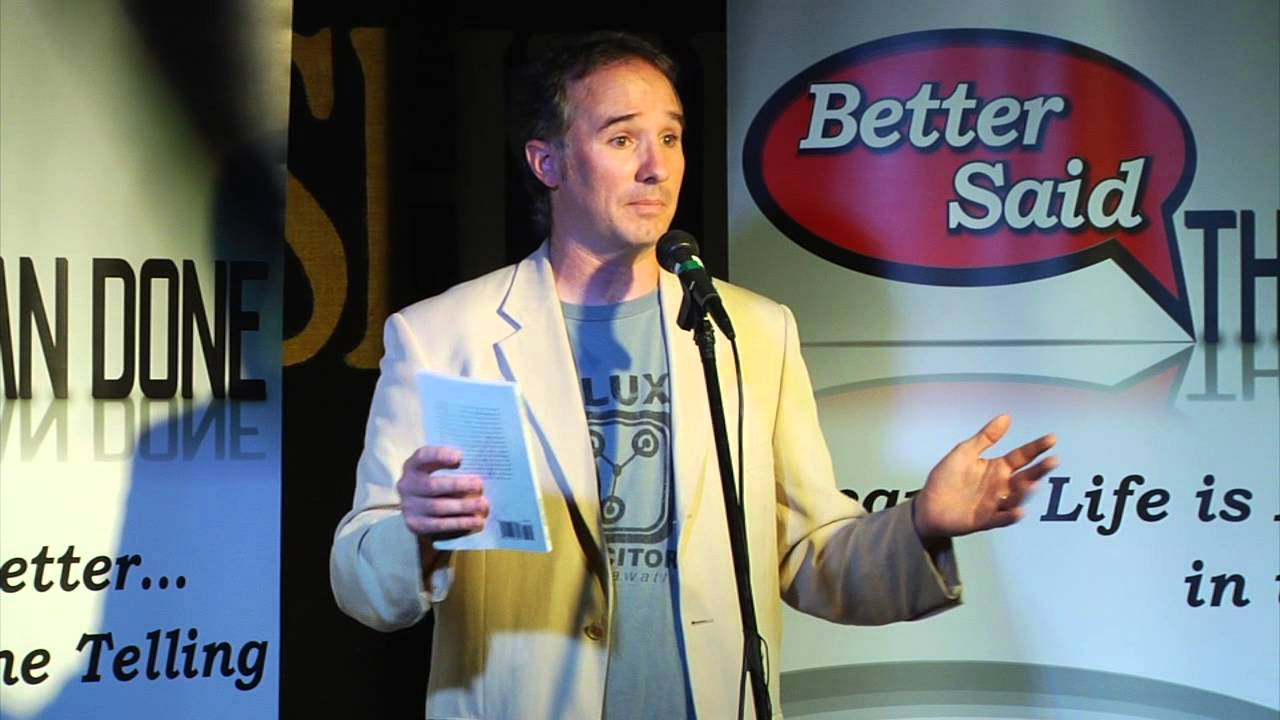 Host Dustin Fisher at Better Said Than Done Storytelling - YouTube