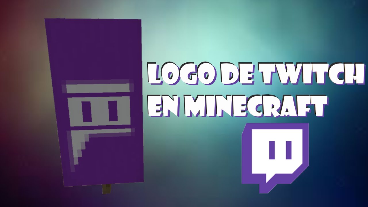 como hacer el logo de twitch en minecraft - YouTube