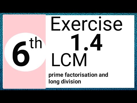 exercise 1.4 math class 6 ptb| LCM | Waseem academy - YouTube