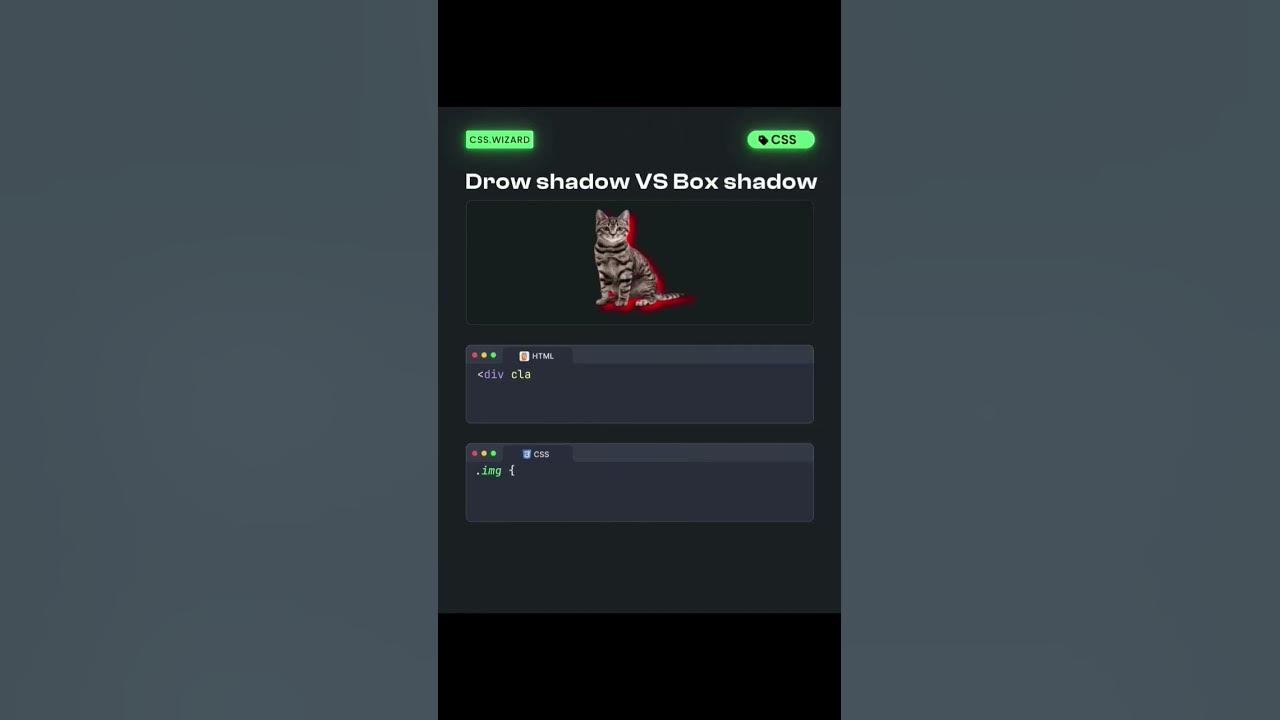 Drow Shadow Vs Box Shadow Html Css Css3 Software Programming Shortsviral Edit Frontend