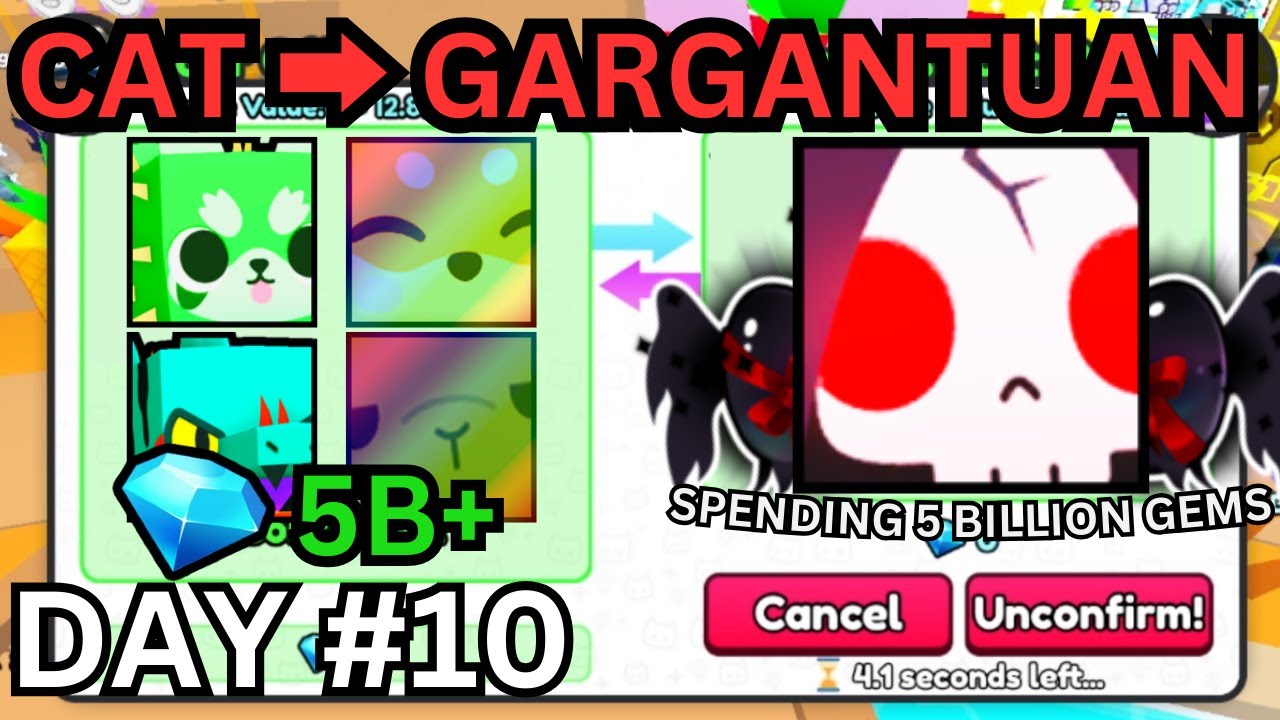I SPENT 5 BILLION GEMS ON HUGE PETS IN PET SIM 99 - YouTube