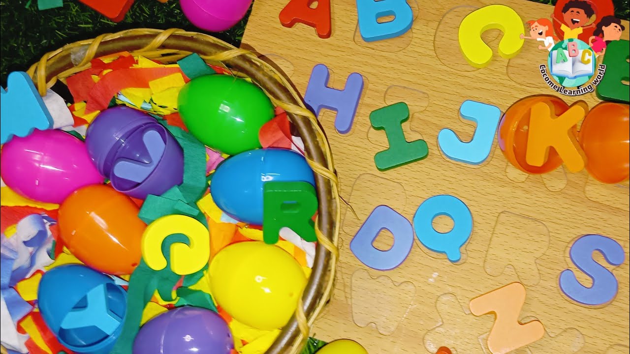 Alphabets| Surprise Egg| ABC Puzzle| Easy learning for toddlers - YouTube