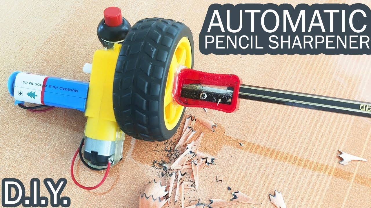 DIY Pencil Sharpener - PENCIL SHARPENER MACHINE - YouTube
