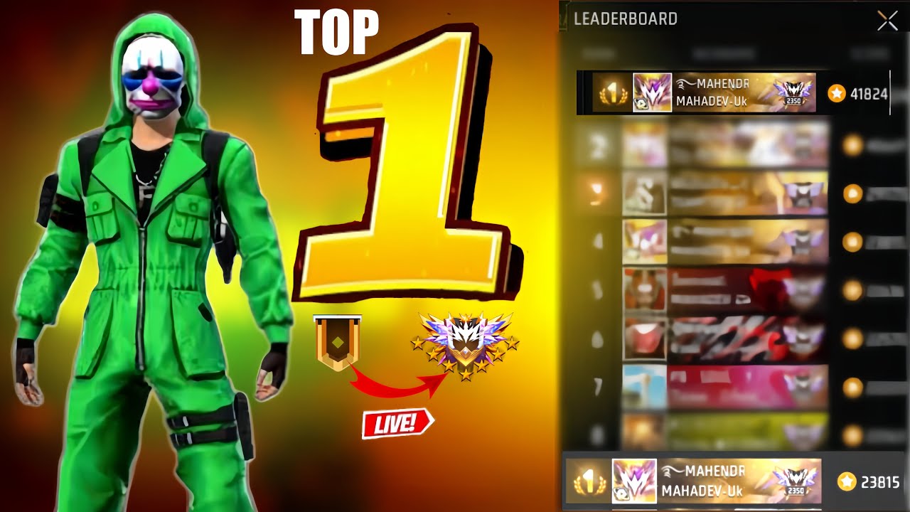 GOD LEVEL IS LIVE FREE FIRE BR RANK PUSH TO GRANDMASTER FREE FIRE - YouTube
