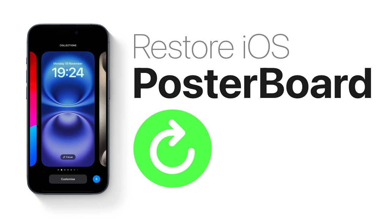 How to restore iOS PosterBoard using iMazing - YouTube