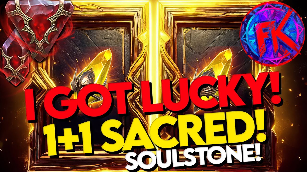 1+1 Sacred Shard! I Maxed My First Faction Guardian! Soulstone Chase ...