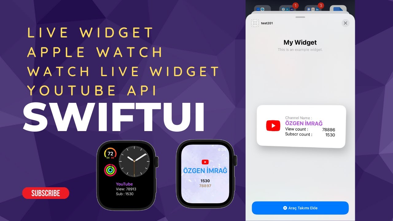 SWIFTUI Live Widget Youtube Statistics - YouTube