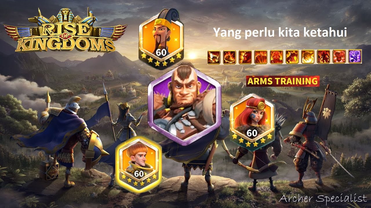 Yang perlu di ketahui tentang Arms Training - Rise of Kingdoms - YouTube