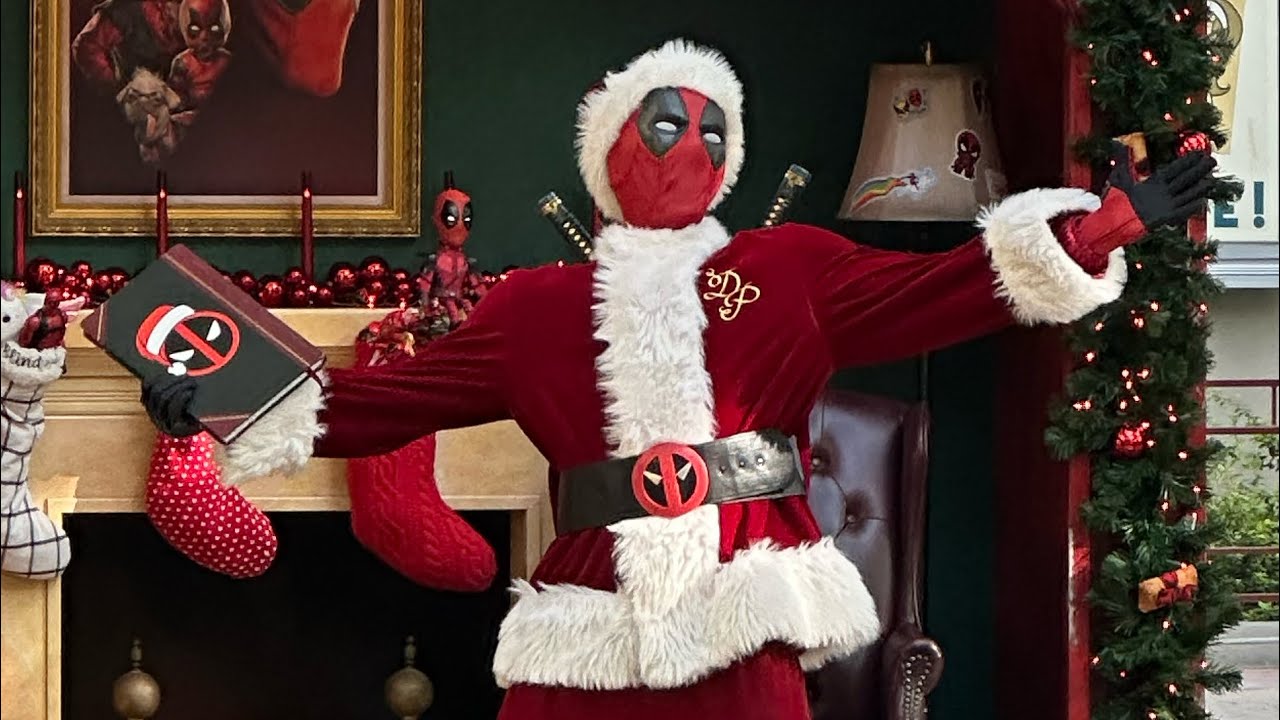 Christmas Storytelling By Deadpool at Disney California Adventure - YouTube