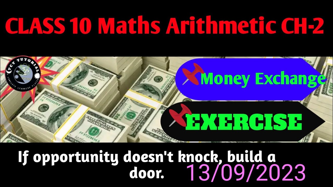 2.SEE Class10 Maths money exchange exercise|| exercise on class10 maths ...