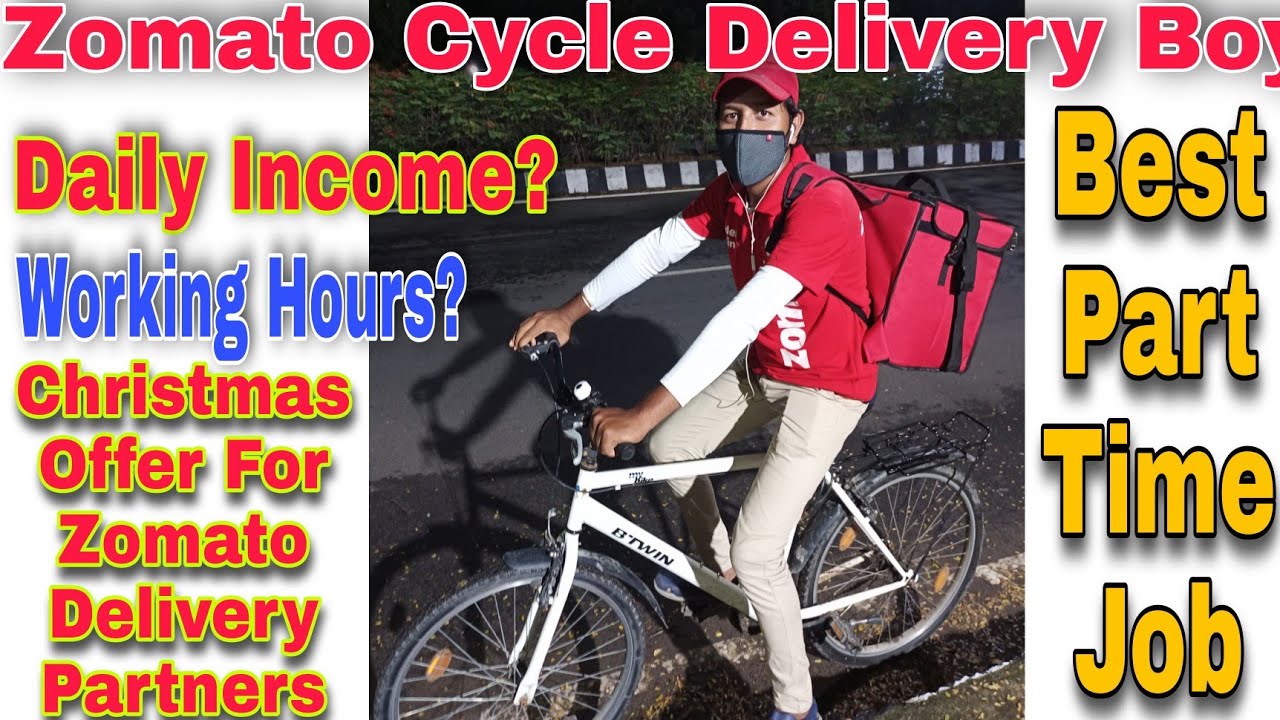 Zomato Cycle Delivery Boy Daily Life || How Many Rupees For One Order ...