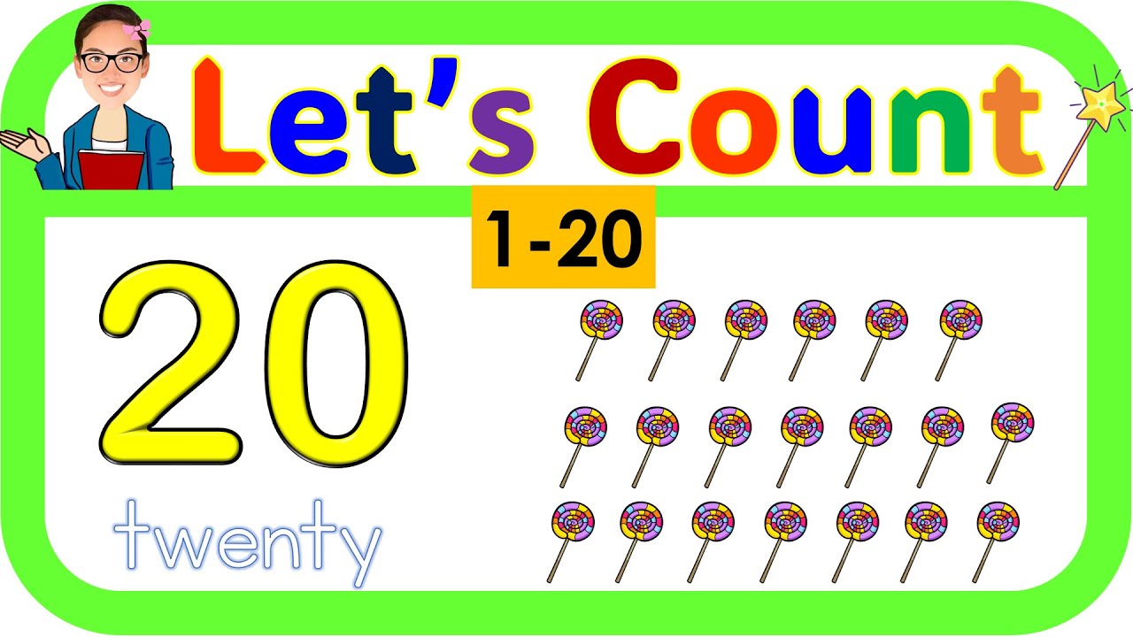 Let's Count from 1-20 ll ENGLISH ll Teacher Ana Online Learning ll For ...