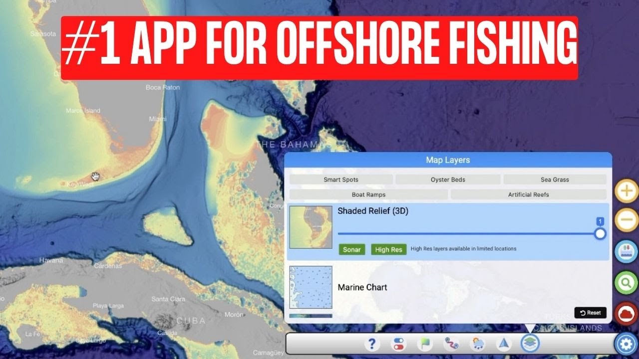#1 App For Offshore Fishing [Smart Fishing Spots] - YouTube