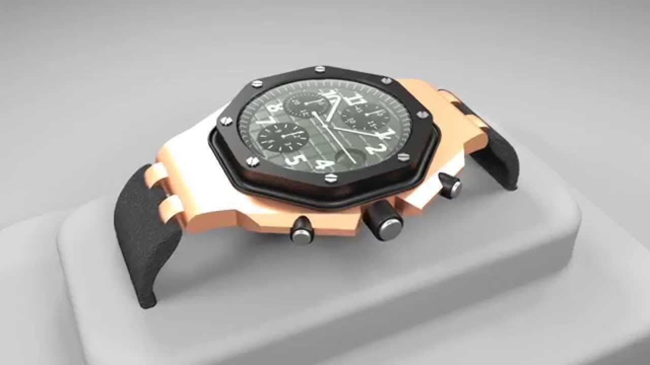 Blender 3d cycles watch - YouTube