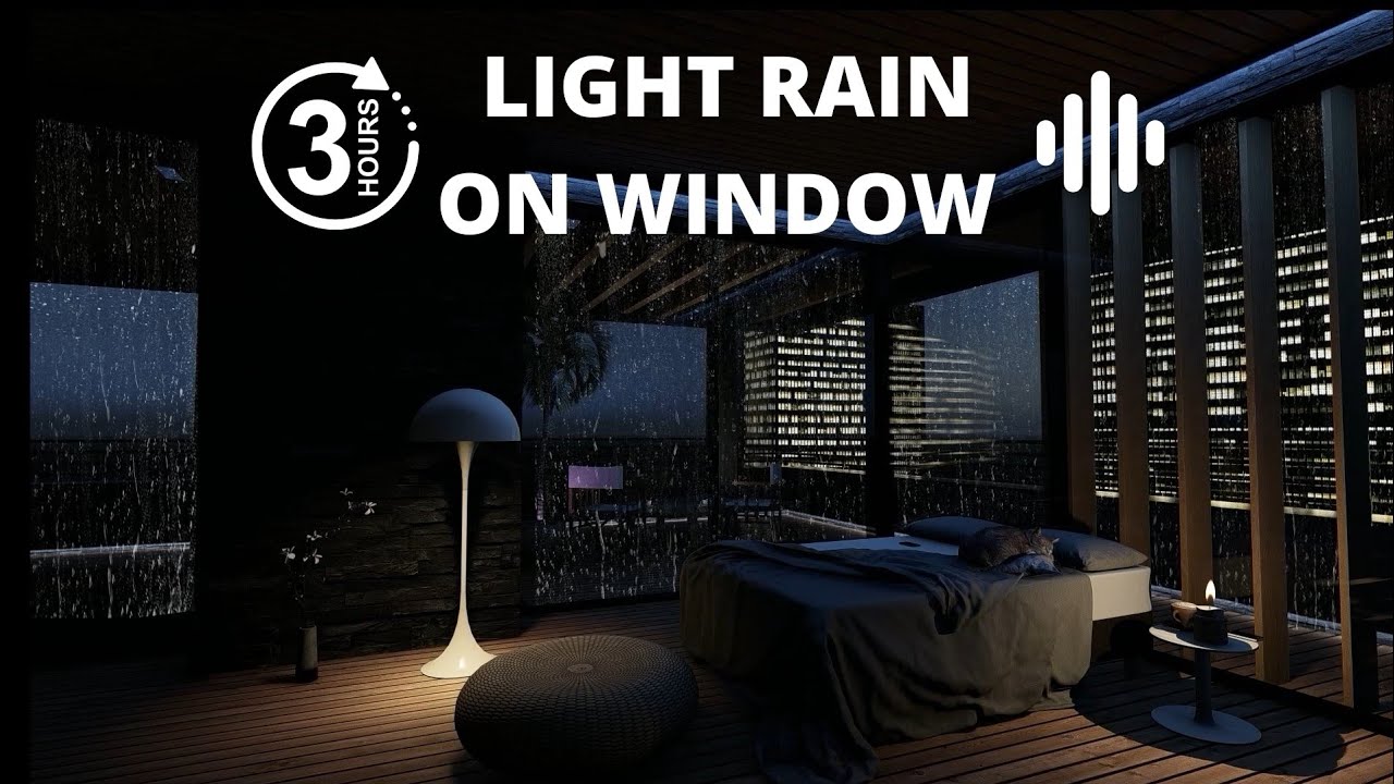 Rain Sounds in a Luxury Apartment | NO THUNDER | Rain Ambience |Light ...