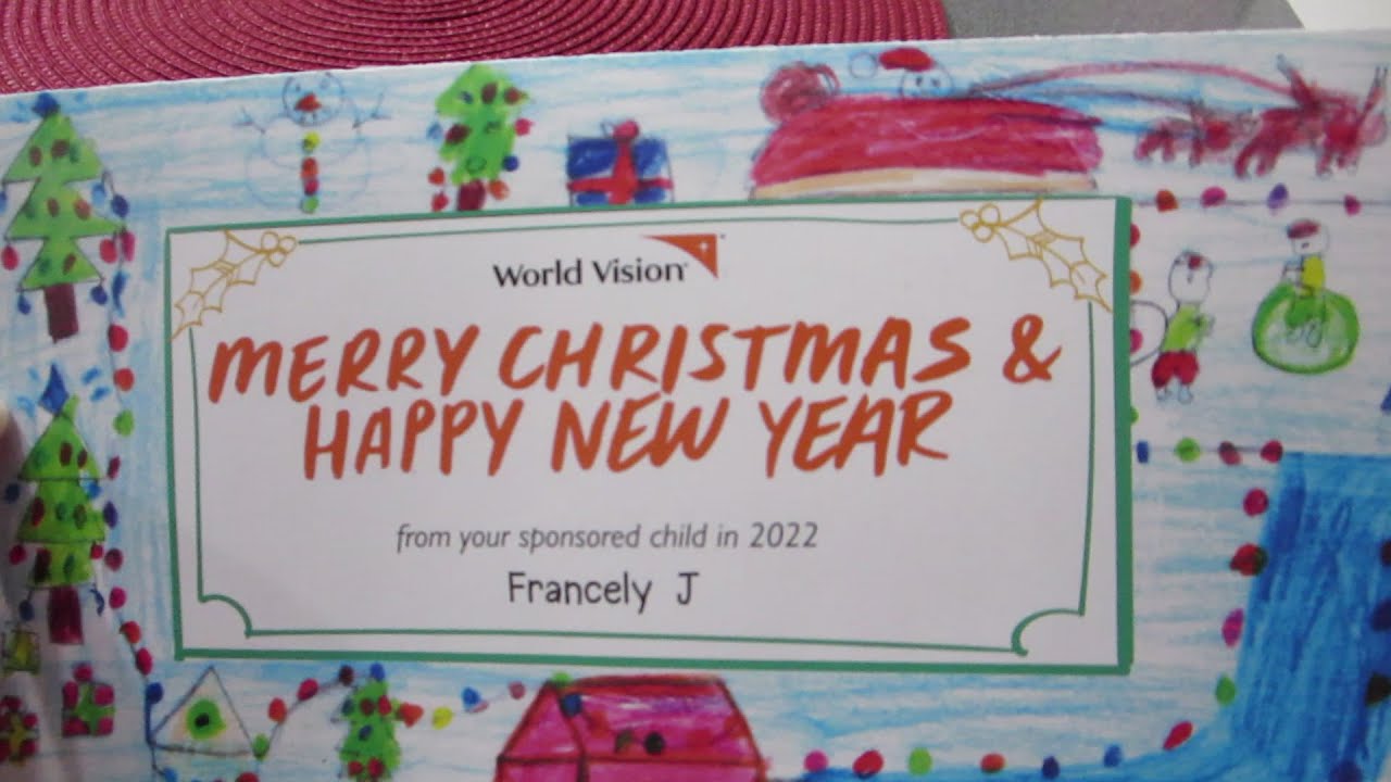 SPONSOR CHILD CHRISTMAS CARD AND MORE - Vlog 358 (12.14.22) - YouTube