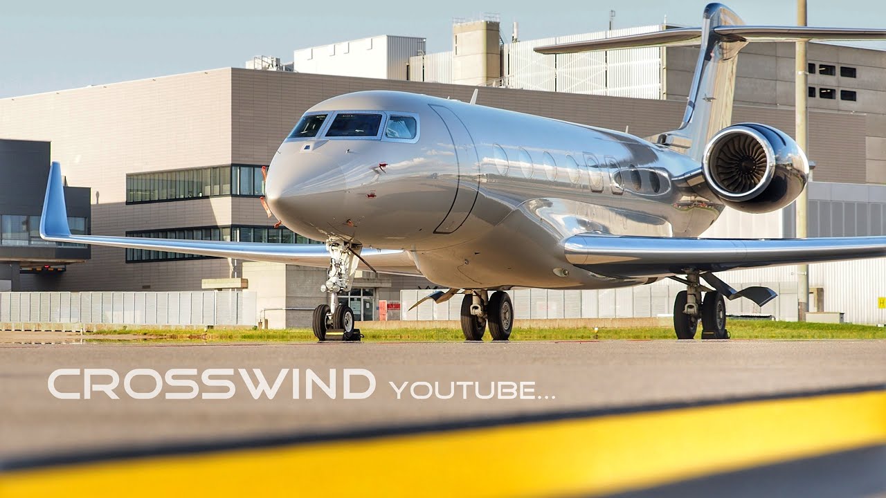 Gulfstream Special G650 GLF6 @ ZRH WEF 2022 - YouTube