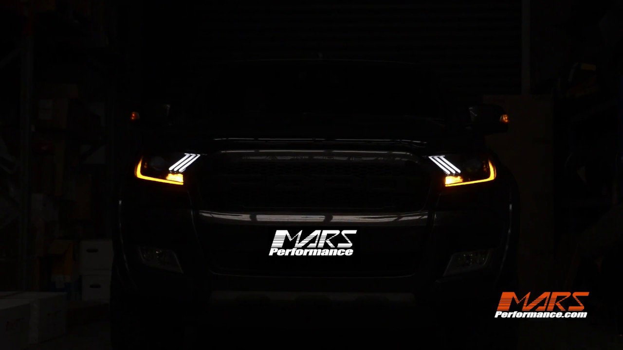 MARS Performance Mustang Style DRL LED Head Lights & LED Indicators for ...