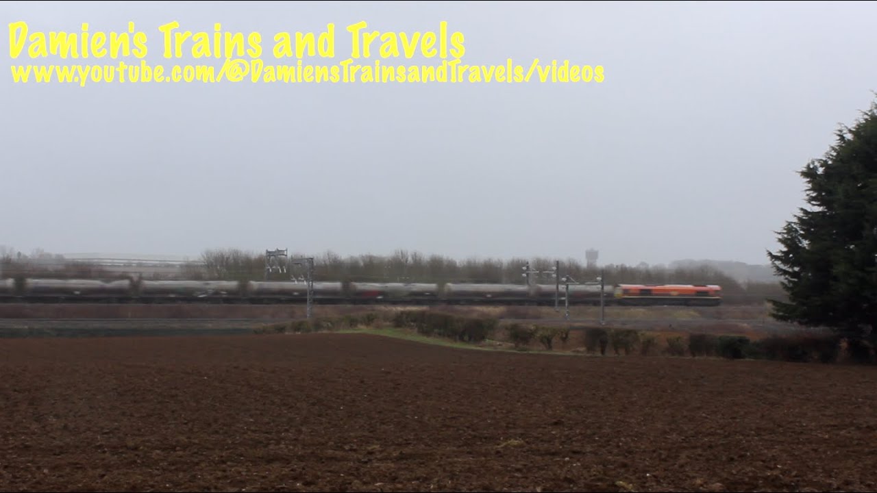 Class 66 Freightliner No. 66605 Passing Irchester, Midland Main Line ...