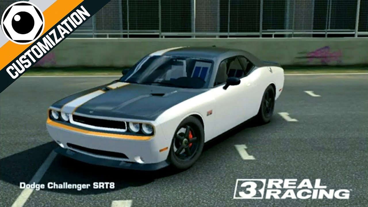 Dodge Challenger SRT8 customization in Real Racing 3 - YouTube