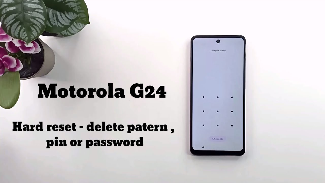 Motorola G24 Hard reset delete all data - YouTube