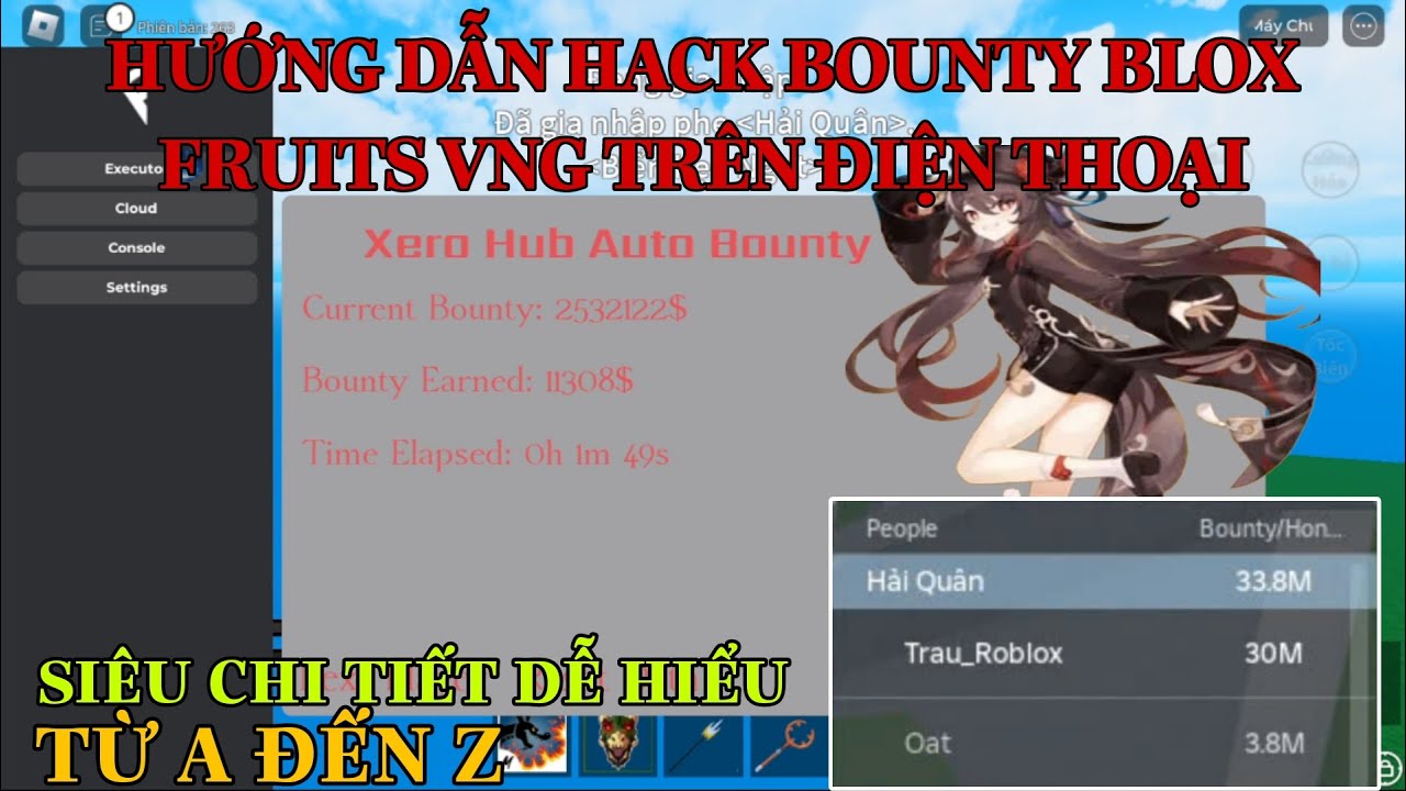 Hướng dẫn cài hack blox fruits fluxus auto bounty vng trên điện thoại cho người mới chi tiết dễ ...