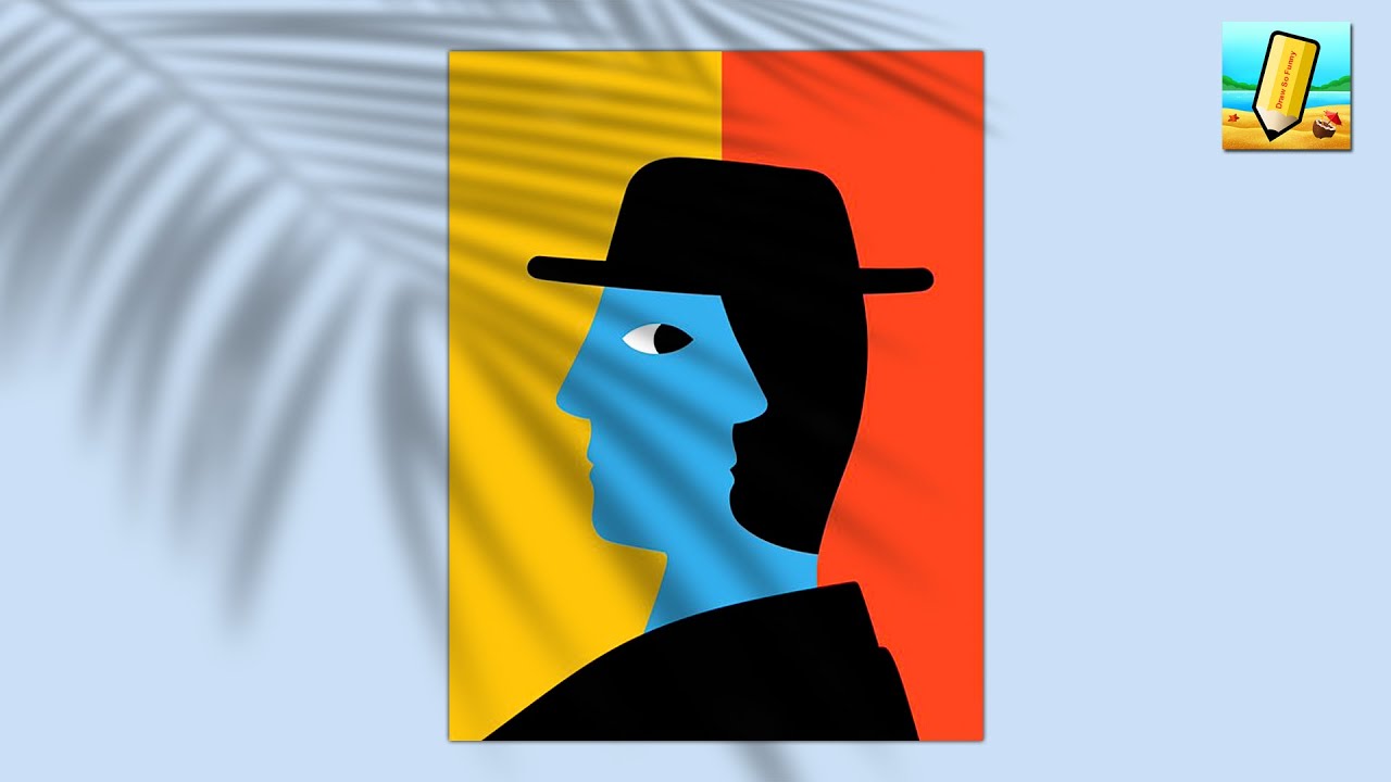 How to drawing Two-faced person | Best Painting Ideals | Draw So Funny ...