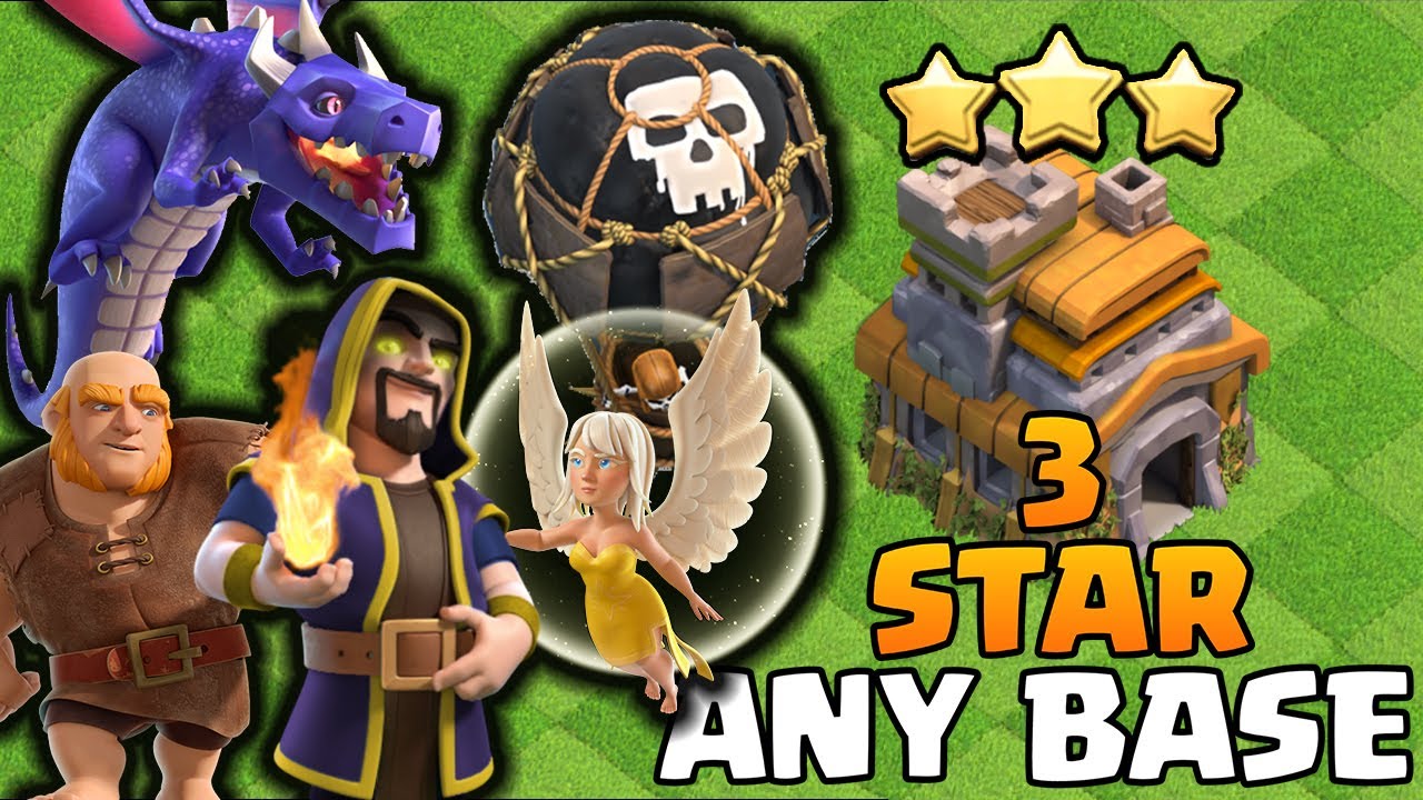 TOP 5 TH7 Attack Strategies Clash of Clans 2021 Without CC Clan Castle ...