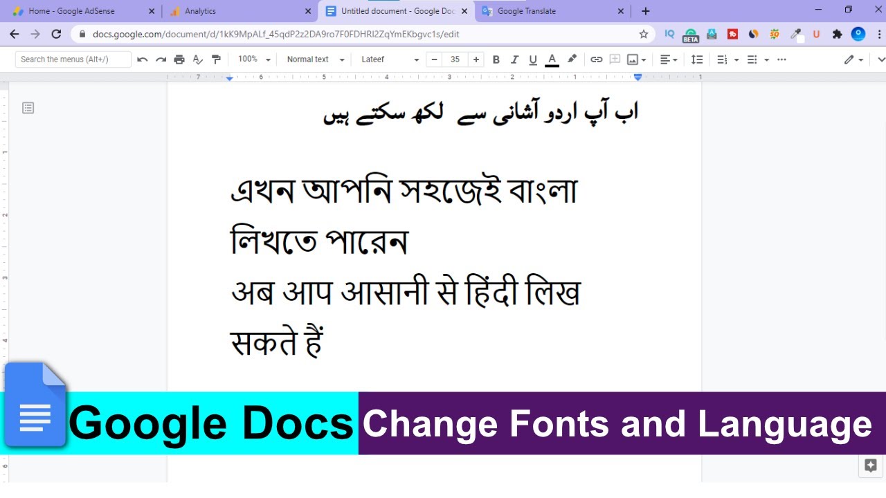 How To Add Language And Fonts In Google Docs Tutorials 2021 Google How To Add Language And Fonts In Google Docs Tutorials 2021 Google