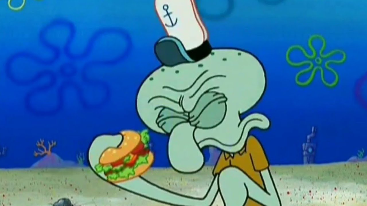 Lula Molusco experimentado pela primeira vez hamburger de Siri (parte 1 ...