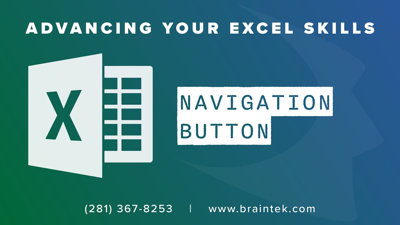 Create a Workbook Navigation Button - YouTube