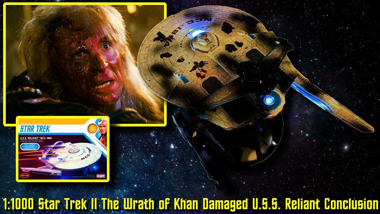 Star Trek II The Wrath of Khan Damaged U.S.S. Reliant Build with Lights ...