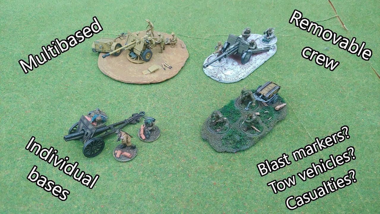 What's the BEST way to base your Bolt Action artillery? - YouTube